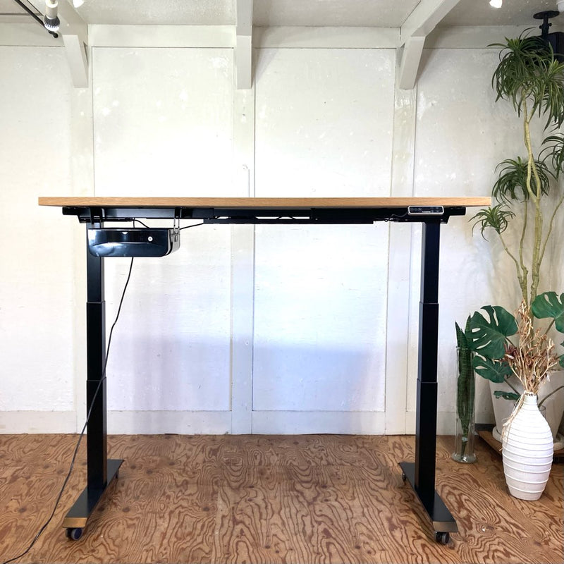 Kanademono 金物家具のかなでもの FlexiSpot E7 リノリウム天板 電動昇降 デスク 中古 スタンディング 高さ調節 机 テーブ「「