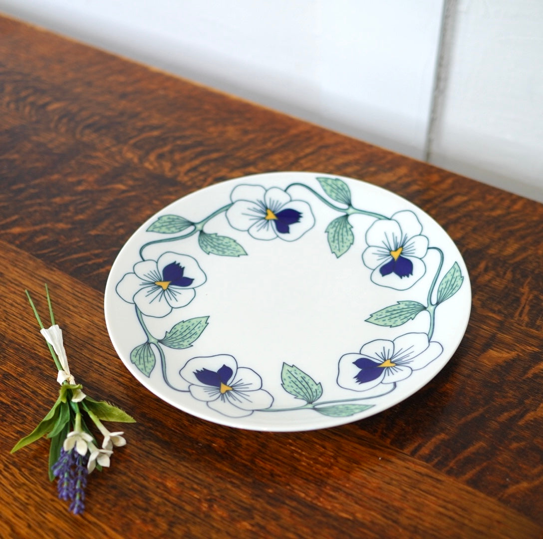 ロールストランド / Rorstrand シルビア/ Sylvia 24.5cm プレート 皿 北欧 スウェーデン 中古 花柄