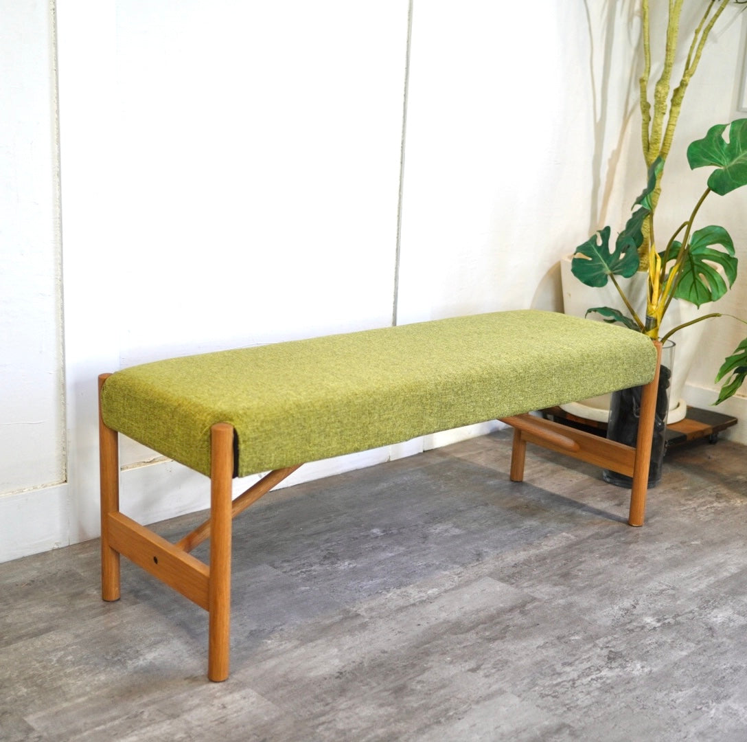 ソース / source サラ / SALA ベンチ 112㎝ グリーン 展示品 中古 ダイニング 腰掛 椅子 緑 ナチュラル