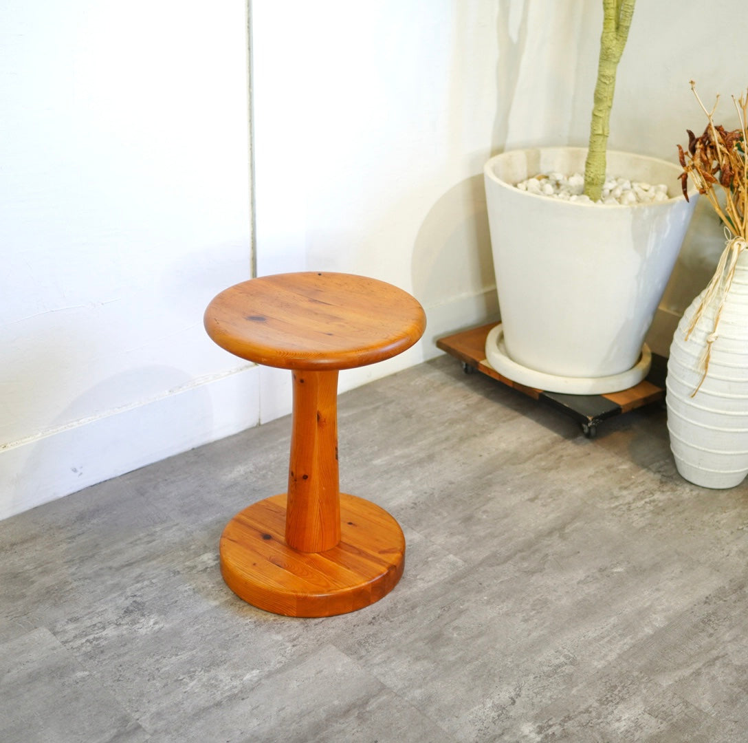 ライナー・ドーミラー/Rainer Daumiller スツール/Stool 北欧ヴィンテージ デンマーク パイン材 中古