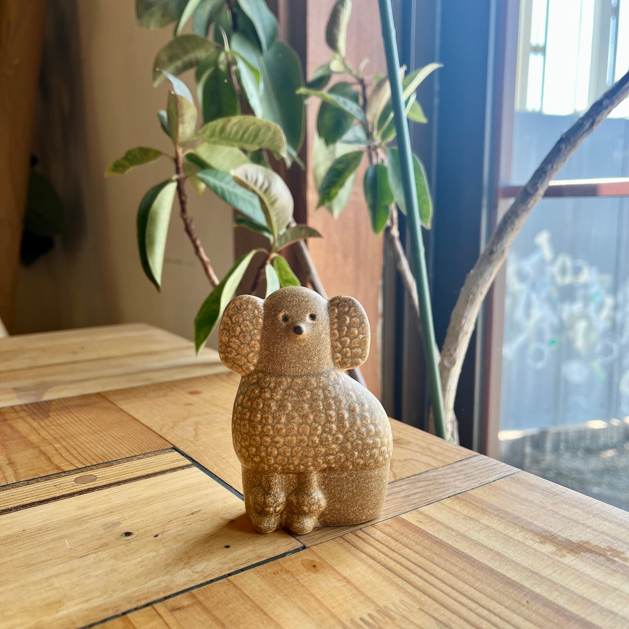 リサ・ラーソン / Lisa Larson プードルミニ ブラウン ライト 北欧 北欧 中古 美品 ギフト プレゼント