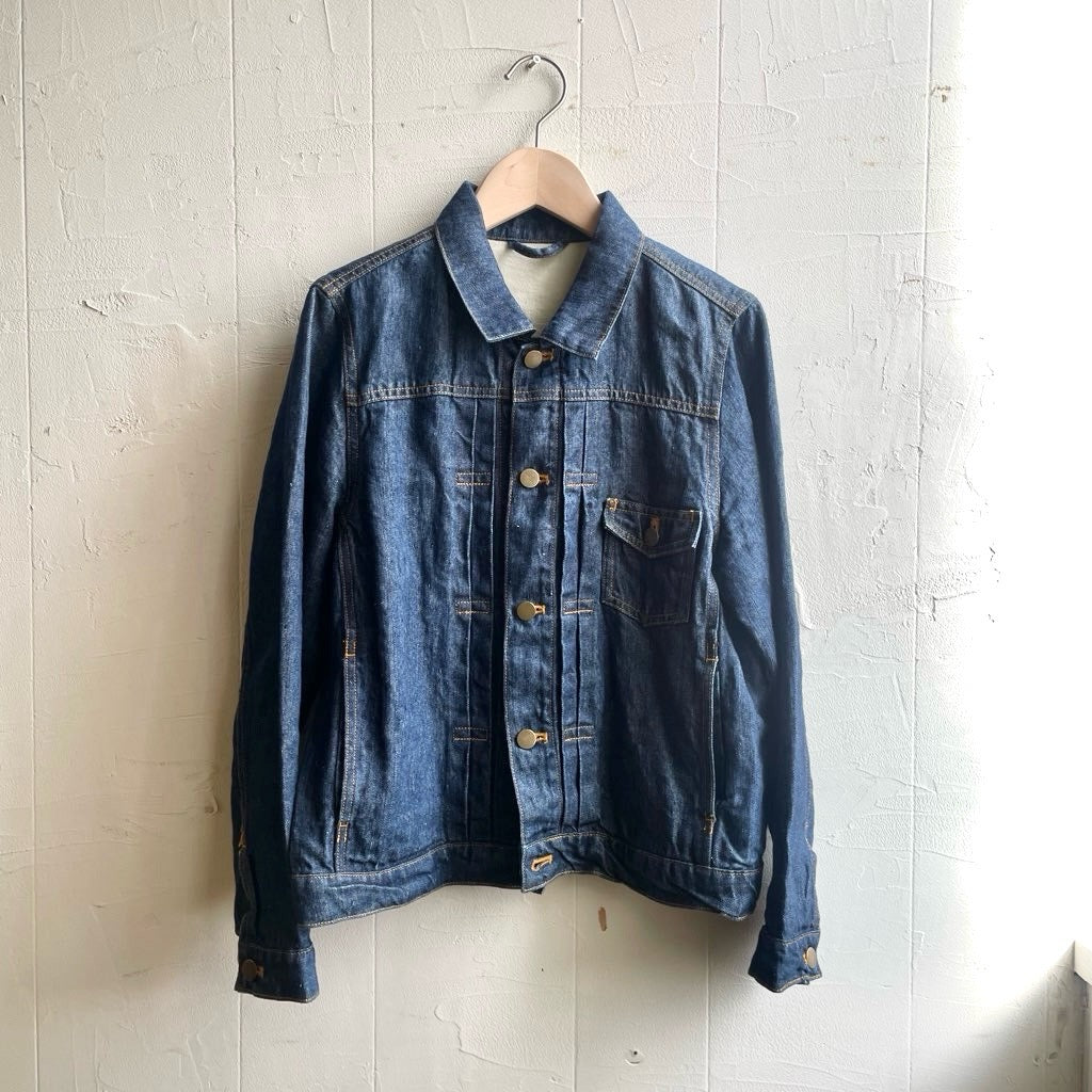 【古着】ネストローブ / nest Robe リネンデニムジャケット 麻ジャケット 中古 ジージャン レディース 美品