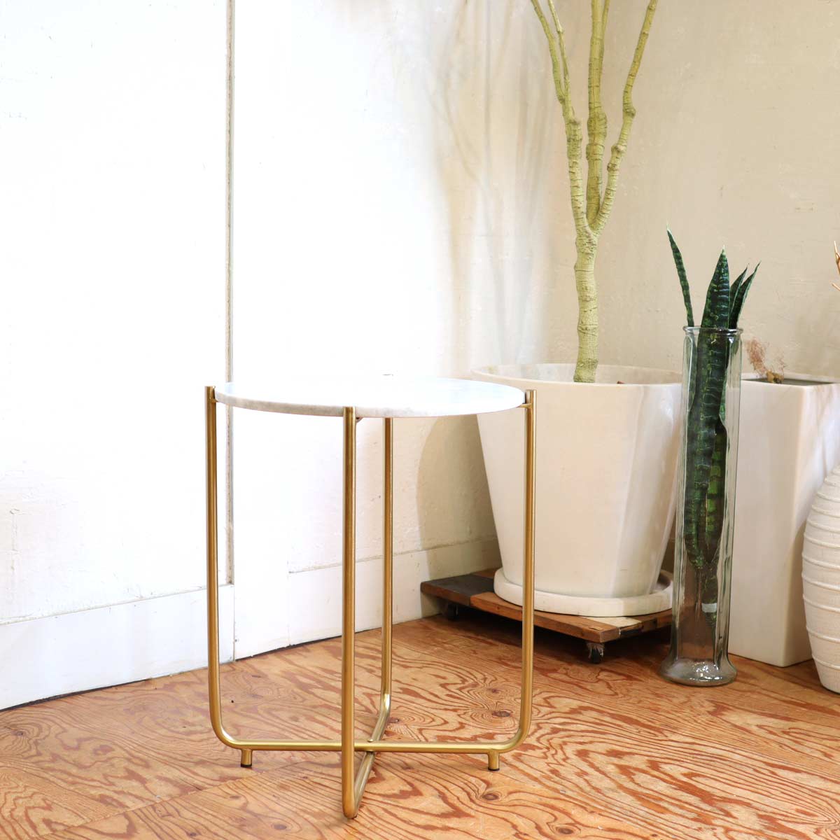 ザイファー ZUIVER TIMPA MARBLE SIDE TABLE コーヒーテーブル サイドテーブル ラウンドテーブル 大理石 中古